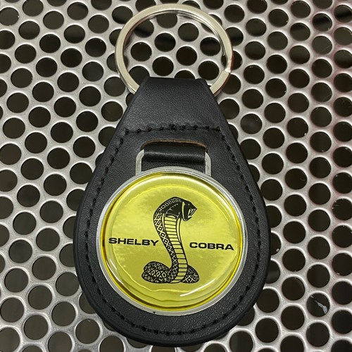 Shelby Cobra Ford Mustang Gold Vintage Key Chain ring fob GT350 GT500 ...