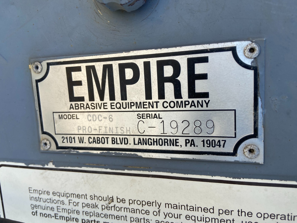 Empire Pro-Finish EB-3648 Sand Blaster and Dust Collector CDC-6 | eBay