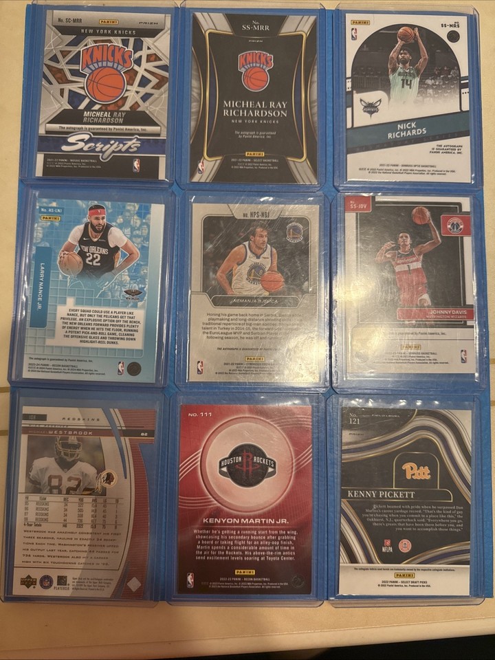 Lot of 11 Auto & Parallel Sports Cards (NBA/NFL) | eBay