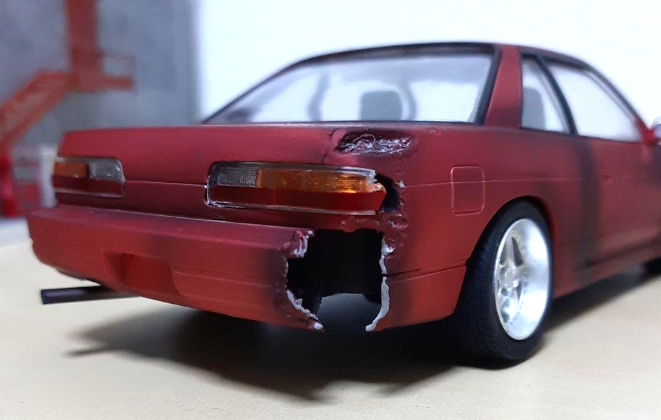 NISSAN Silvia S13 Custom Painted Built 1:24 Car AOSHIMA Model Kit | eBay