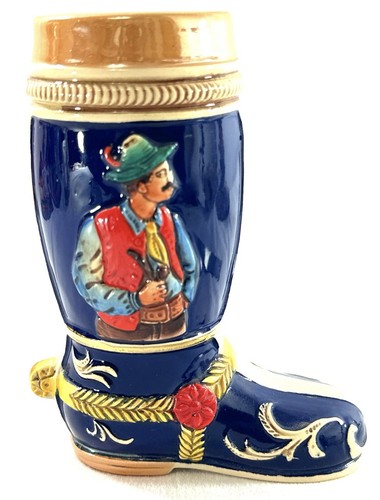 Vintage Ceramic Boot Beer Stein Mug Germany 5.75” Tall | eBay