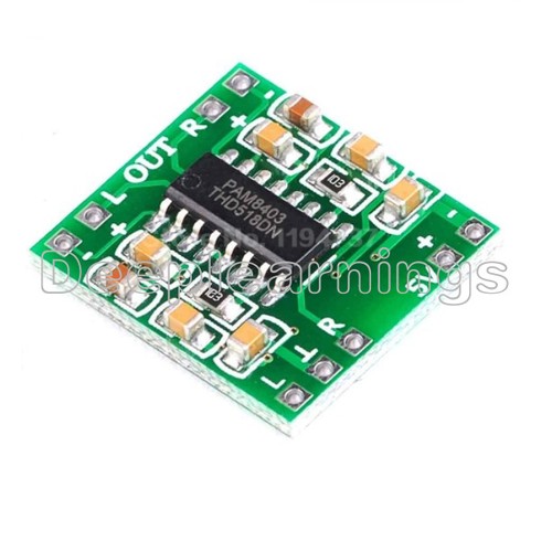 5PCS PAM8403 Audio Module 2 Channel Digital USB Power Class D Amplifier ...