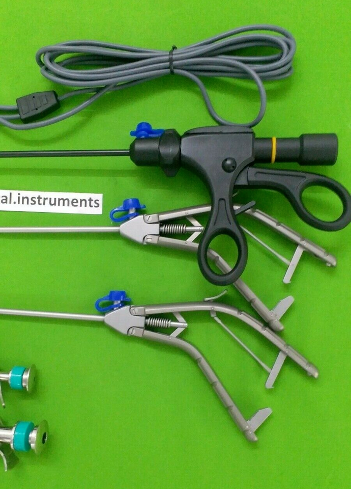 8pc Laparoscopic Surgery Set 5mm/10mm Endoscopy Reusable High Quality ...