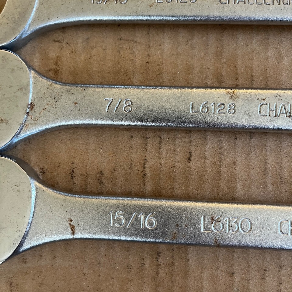 PROTO CHALLENGER COMBINATION WRENCH SET of 10, L6112-L6130 3/8”-15/16 ...