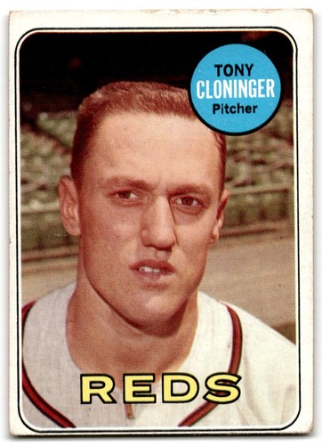 1969 Topps Baseball Tony Cloninger Cincinnati Reds #492 | eBay