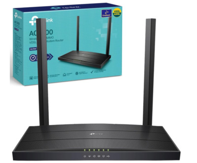 TP-link Archer VR400 V3 AC1200 VDSL ADSL Modem Router Dual-Band ...