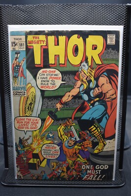 The Mighty Thor #181 Marvel Comics 1970 God of Thunder Loki Odin Balder ...
