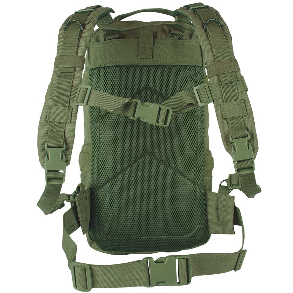 Tactical green assault backpack suitable for hiking, camping and ...