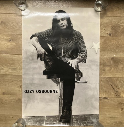 Original Vintage 1997 Sony Music 90s Ozzy Osbourne Rock Legend Poster ...