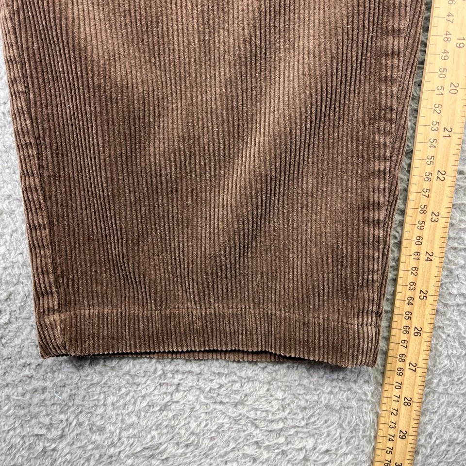 Vtg Ralph Lauren Pants Mens Fits 32x27 Brown Corduroy Pleated Cords ...