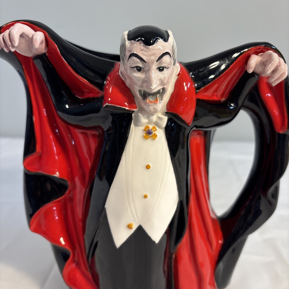 Fitz & Floyd Dracula Vampire Pitcher 1987 JAPAN Halloween Vintage RARE ...