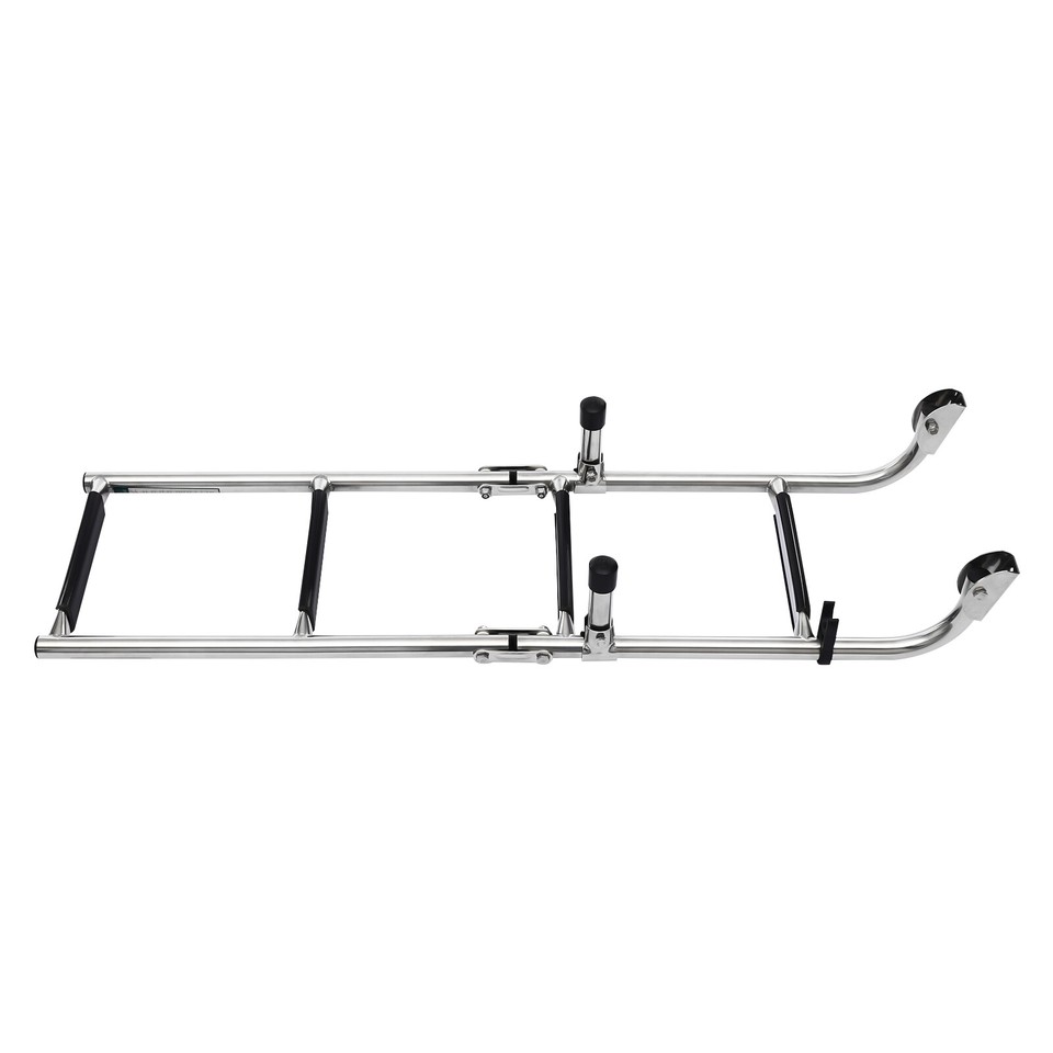 4 Steps Boat Ladder Extension Folding Pontoon Ladder Stainless Steel ...