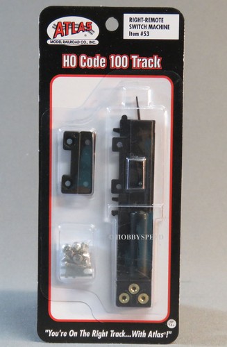 ATLAS 53 HO CODE 100 RIGHT REMOTE SWITCH MACHINE train track turn out ...