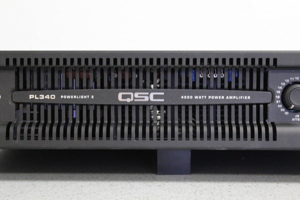 QSC PL-340 Powerlight 3 4000watt Professional Audio Power Amplifier ...