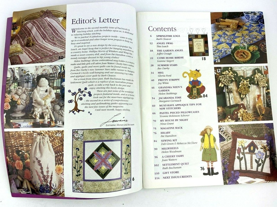 Patchwork & Stitching Magazine Lot of 2 Vol 2 #1&4 Quilt Patterns Quick ...