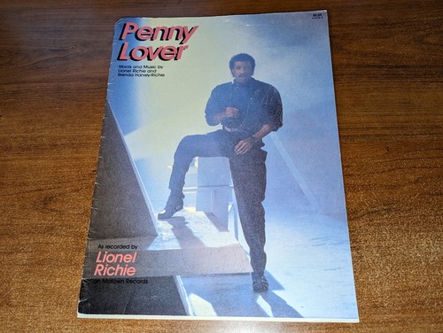 Lionel Richie "Penny Lover" Songbook/Sheet Music Book 1984 Brockman ...