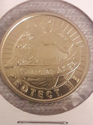 1 Guardian Angel Protect Me Coin Lucky Good Luck Token Medal Medallion ...