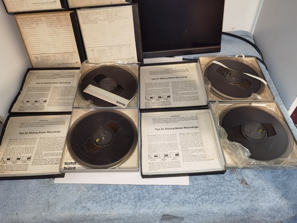 Scotch 3M Reel to Reel Recording Tape 1800 ft Tape #212 & #207 Vintage ...