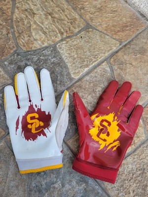 USC Trojans Game Used Team Used SuperBad Football Gloves 2XL | eBay