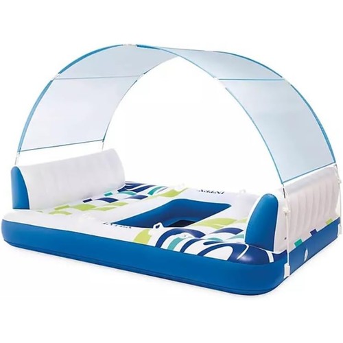 Intex 57252S Sea Breeze Inflatable Floating Island with Canopy 93in x ...