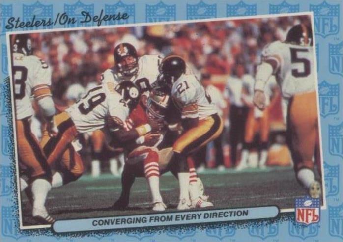 1986 Fleer Live Action Football - On Defense Pittsburgh Steelers #65 ...
