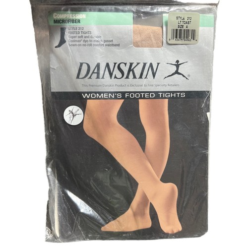 Danskin Women's Microfiber Compression Footed Tights Style 212 Size A ...