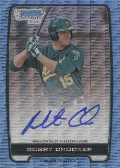 2012 Bowman Chrome - Prospects Autographs Bobby Crocker #BCA-BC Blue ...