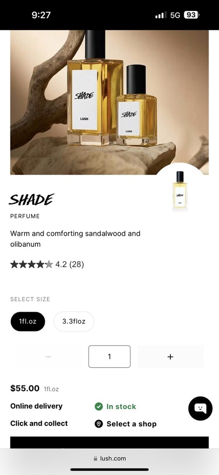 Lush Cosmetics Shade Fragrance 1oz | eBay