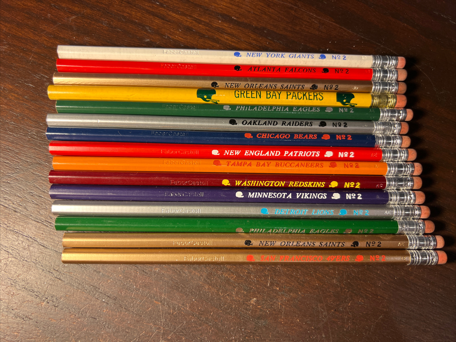 1970's NFL Football Team Pencils Faber Castell Pick From List New ...