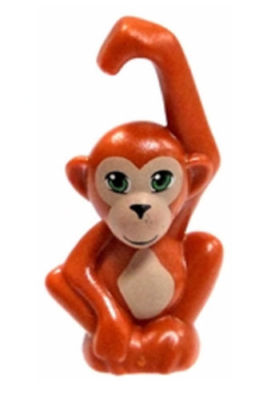 LEGO FRIENDS DARK ORANGE ORANGUTAN BABY Monkey Chimp Chimpanzee ...