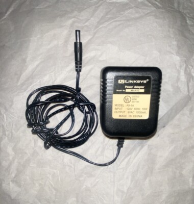 Linksys Power Adapter MODEL A9-1A AD Input 120v 60Hz Output 9VAC 1000mA ...