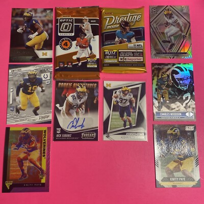 🎆Michigan Wolverines Lot Auto SP Parallels Rookie Cards + Optic ...
