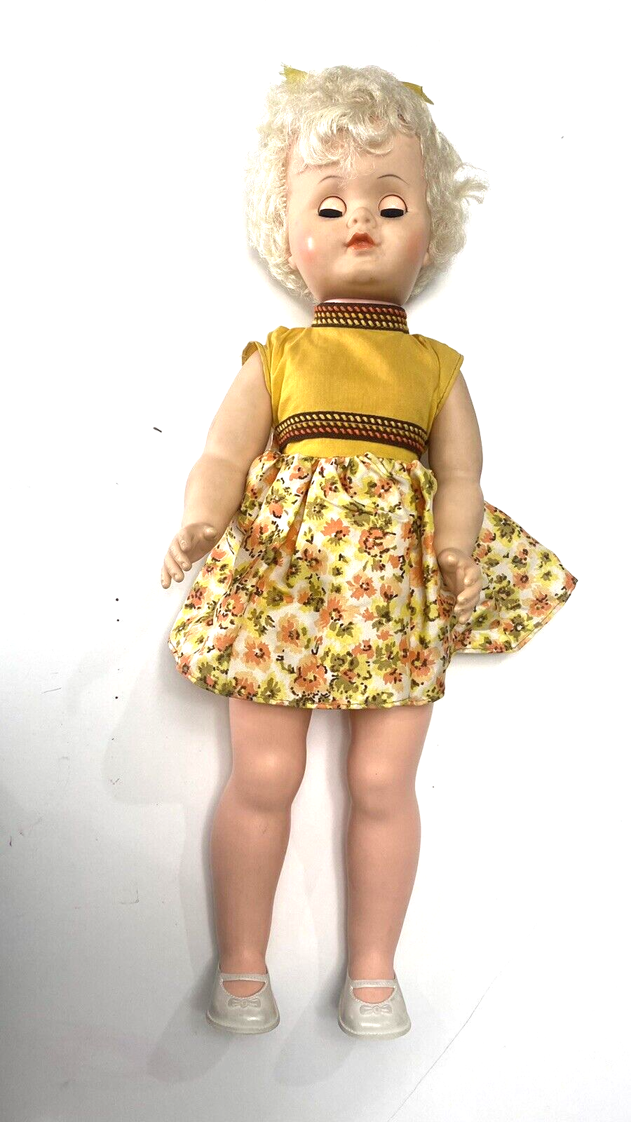Vintage 1950s Eegee Susan Stroller Doll 19” Walker Blinking Blonde Hair ...
