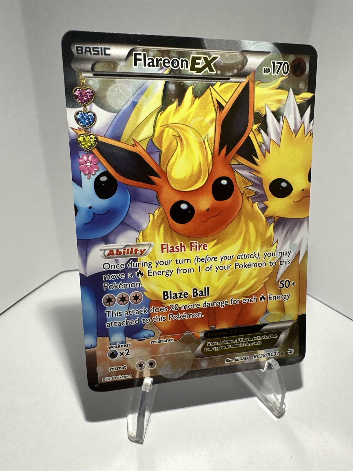 2016 Pokémon TCG Flareon-EX Generations RC28 Holo Full Art Near Mint | eBay