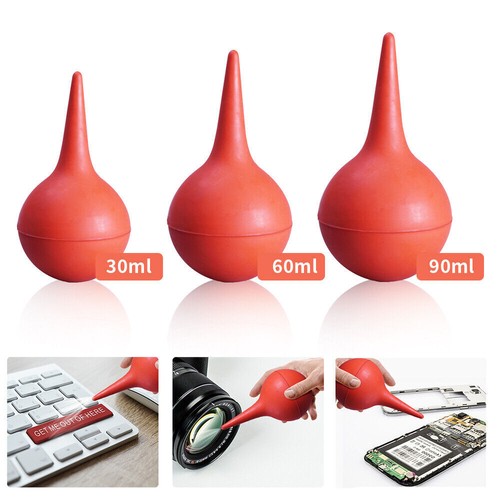 30/60/90ml Rubber Suction Ear Wax Removal Syringe Squeeze Bulb Cleaner ...