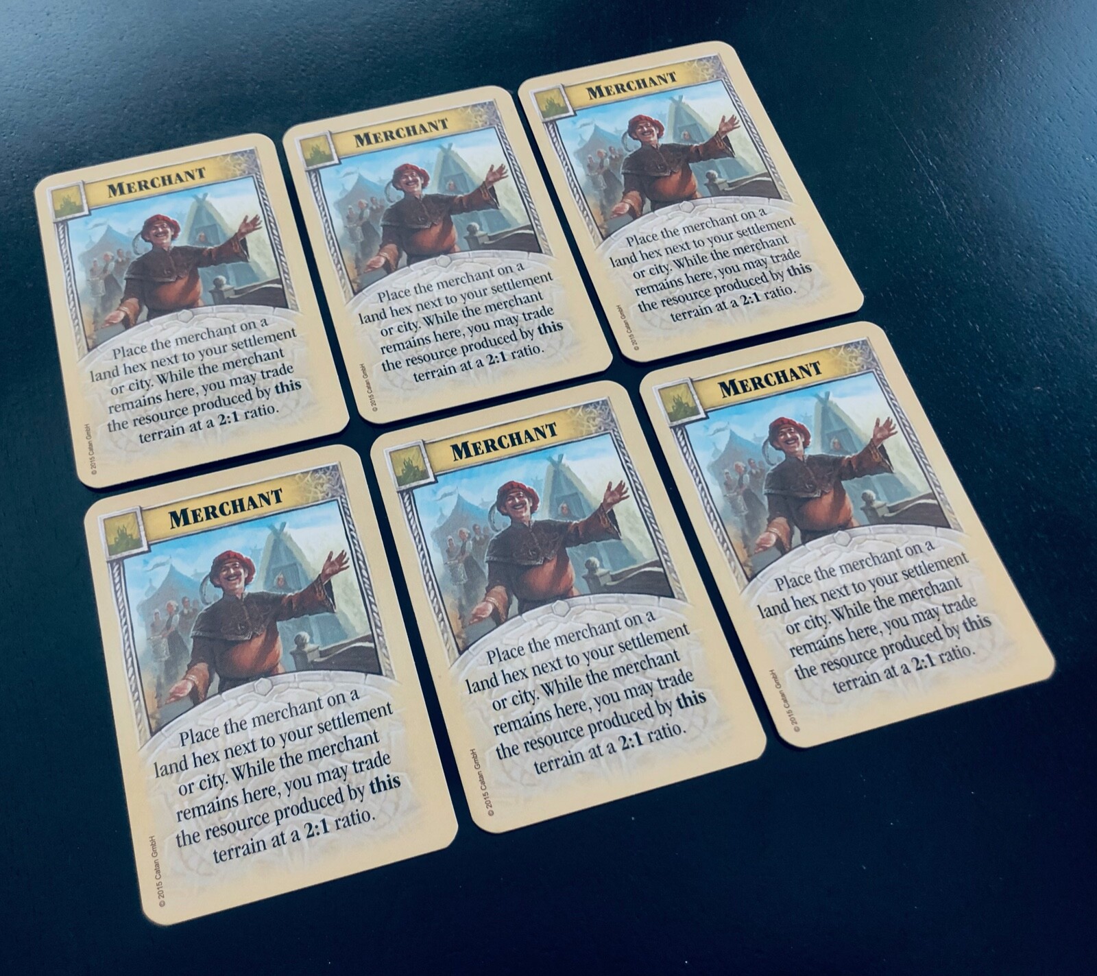 Catan Expansion Cities & Knights | Merchant Trade Card x6 | Official ...