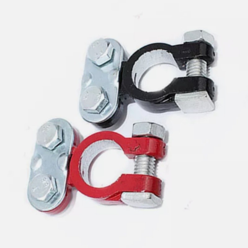 2PCS Negative & Positive Car Battery Cable Terminals Top Post ...