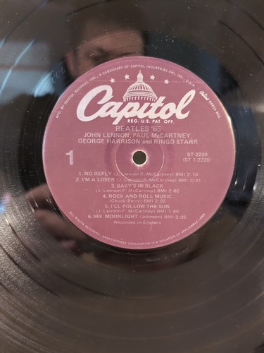 The Beatles -"Beatles '65" Vinyl LP 1978 Capitol Purple Label ST-2228 ...