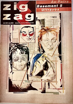 ZIG ZAG Magazine: January 1981; Ultravox, Basement 5, Au Pairs | eBay