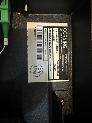 CORNING Rack Mounted Fiber Enclosure Rack Connector Panel NIB | eBay