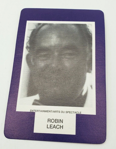 Robin Leach 1993 Face To Face Game Trading Card Canada Games Rich an ...