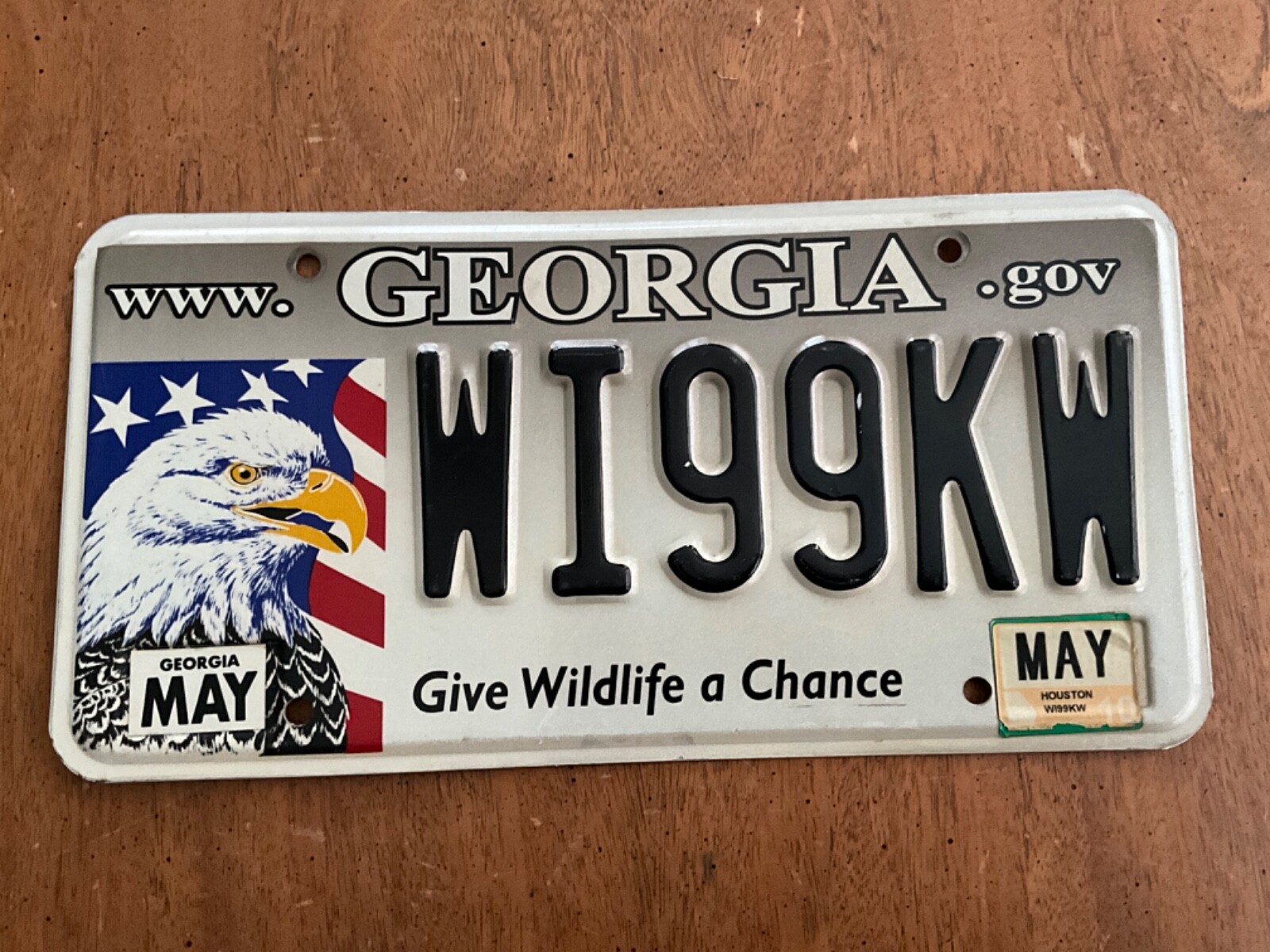 2010 Georgia Give Wildlife a Chance License Plate Tag WI99KW specialty ...