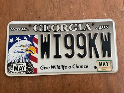 2010 Georgia Give Wildlife a Chance License Plate Tag WI99KW specialty ...