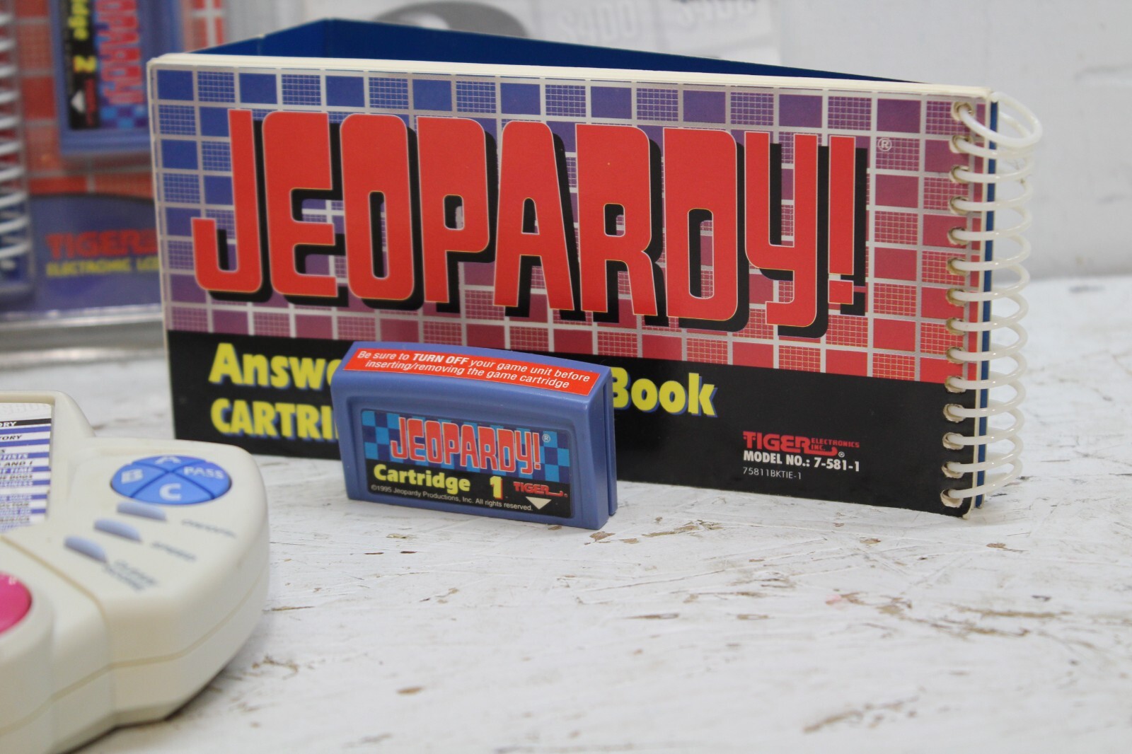 Deluxe Edition Jeopardy Hand Held Game 1999 Tiger Electronics WITH ...