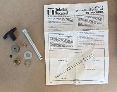 TELEFLEX UNIVERSAL T-HANDLE 3300 SERIES CONTROL KIT PART# CA27457 | eBay