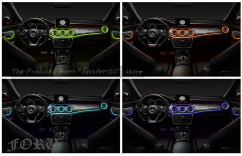 For Mercedes-Benz CLA W117 GLA X156 Dash Trim LED Air Vents Outlet ...