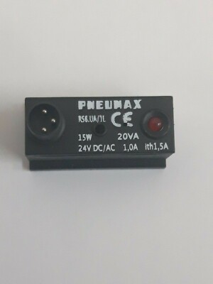 Pneumax RS8.UA/1L Cylinder Sensor, 15w, 24ac/dc, with Led, Pneumax Reed ...
