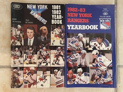 1981-82 1982-83 NEW YORK RANGERS Yearbook HERB BROOKS Ron DUGUAY John ...