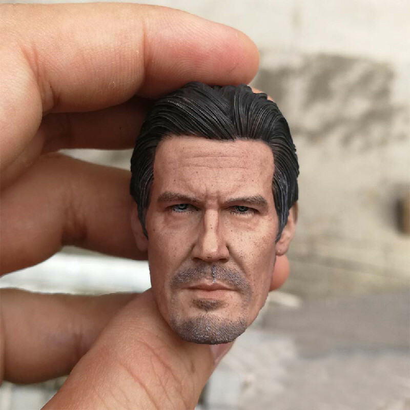 Delicate Painting 1/6 Scale Sicario Josh James Brolin Head Sculpt Fit ...