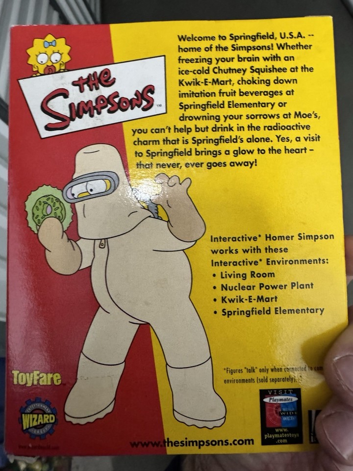 The Simpsons Glow in Dark Radioactive Homer figure Playmates ToyFare ...
